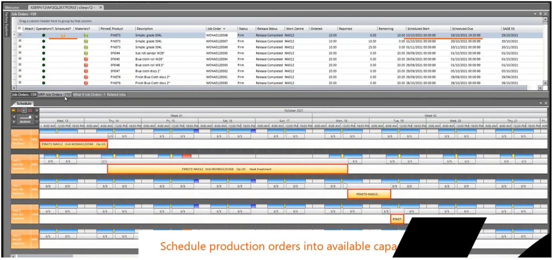 Easy Integration Between Sage X3 and LYNQ for Planning & Scheduling
